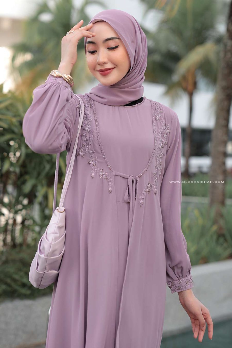 MEDEENA ABAYA – PURPLE – DLARAAISHAH