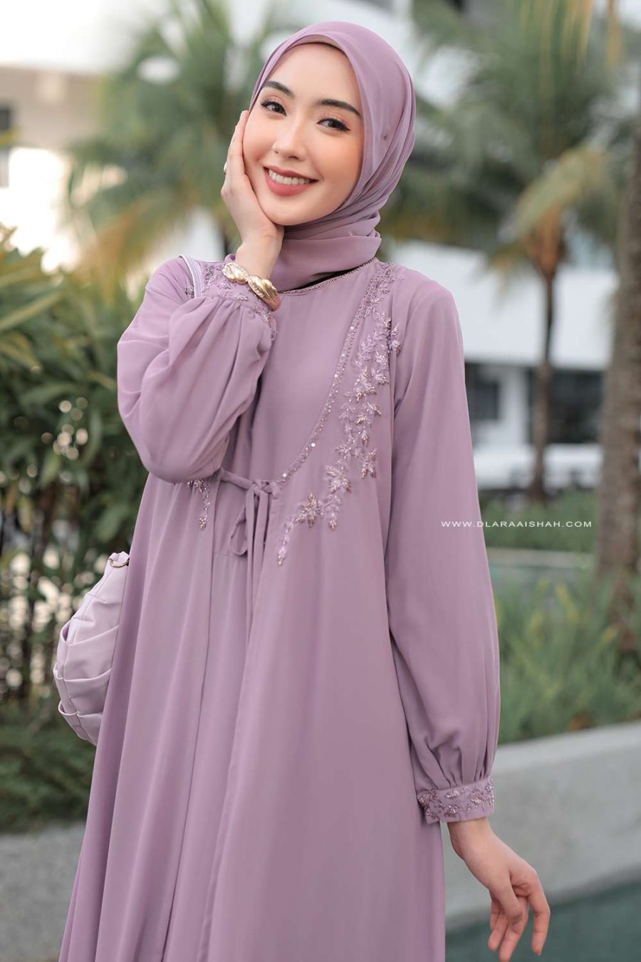 MEDEENA ABAYA – PURPLE – DLARAAISHAH